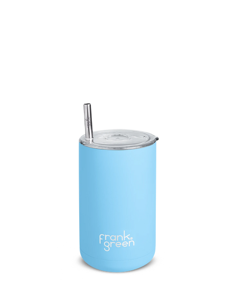 Frank Green Iced Coffee Cup With Straw - Sky Blue – Husk Him Her