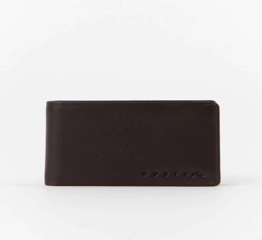 Rusty Busted Leather Wallet- Coffee – Husk Him Her